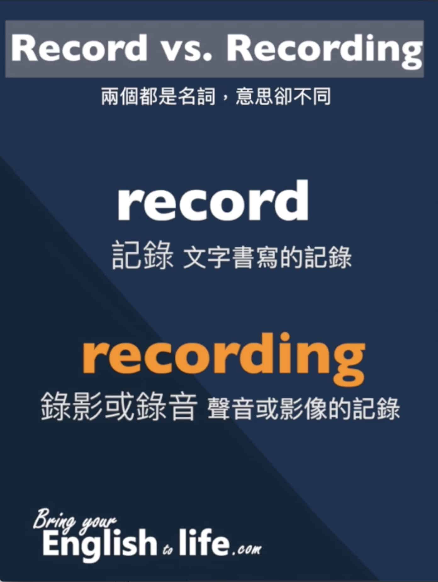 輕鬆圖解「記錄英文的 2 個意思」｜牛津資深英文教練 Abby